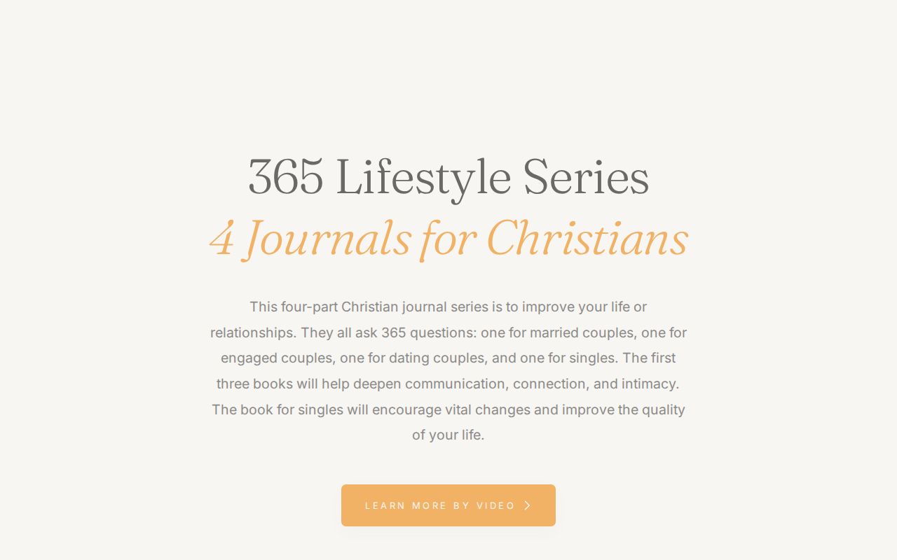 365 Lifestyle Journal Series